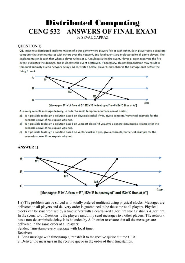 Distributed Computing Answers | PDF