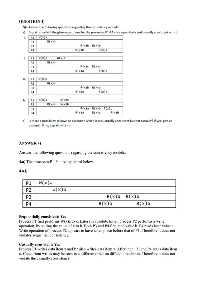 Distributed Computing Answers | PDF