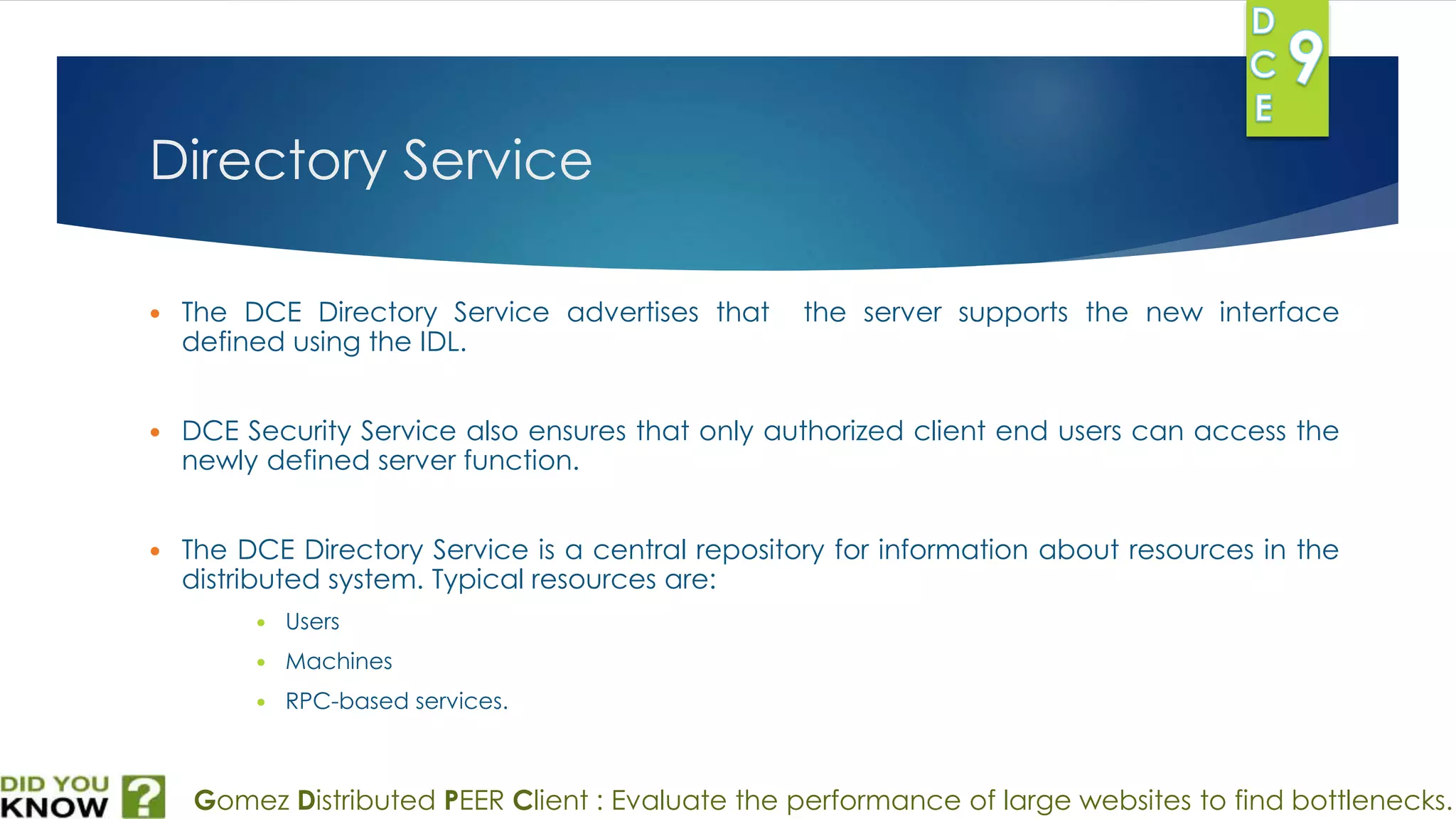 Distributed computing environment | PPTX