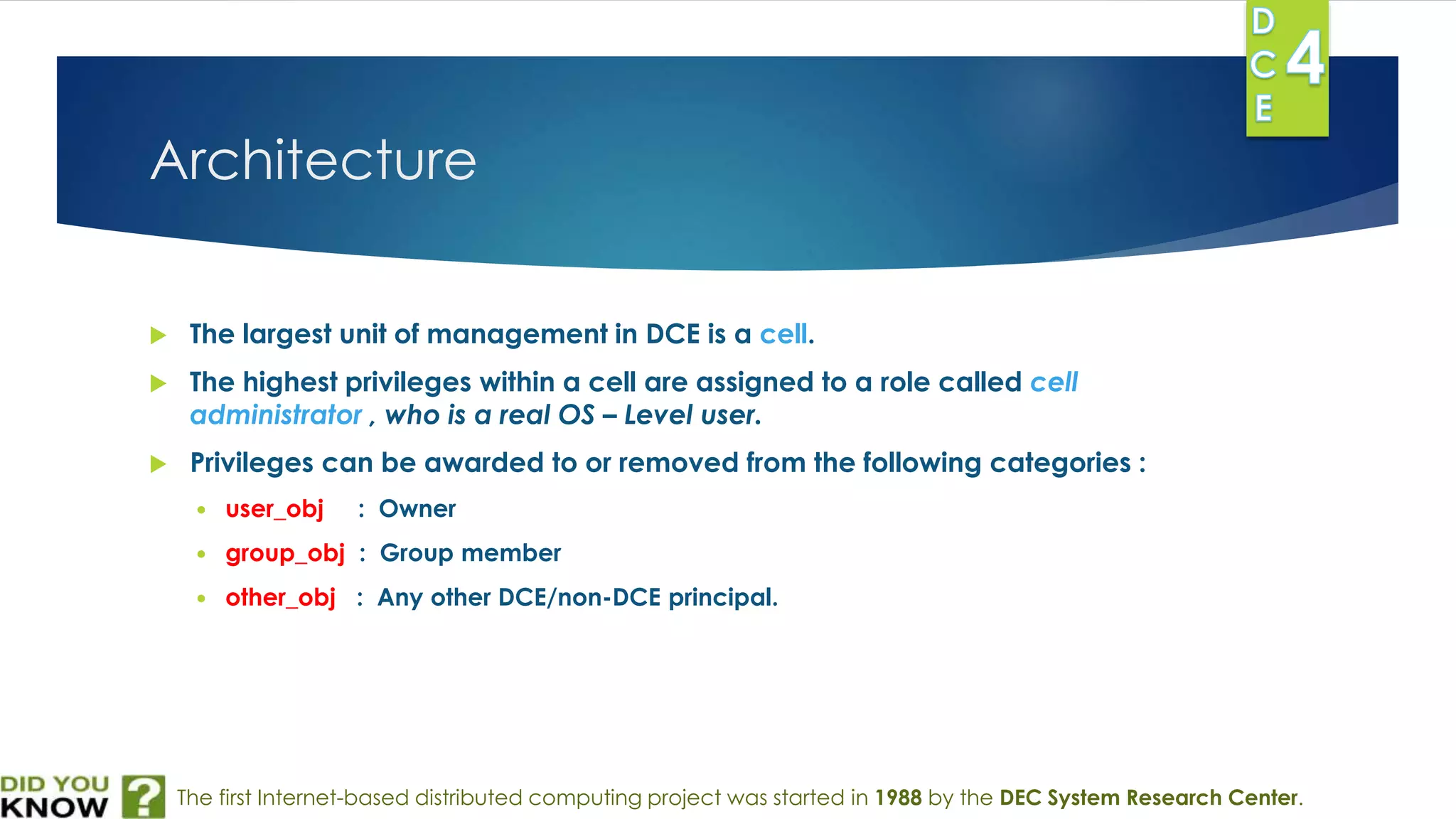 Distributed computing environment | PPTX