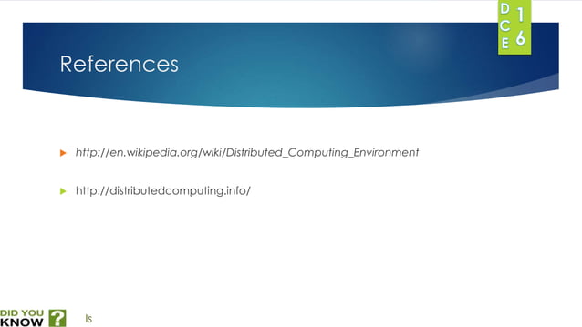 Distributed computing environment | PPTX
