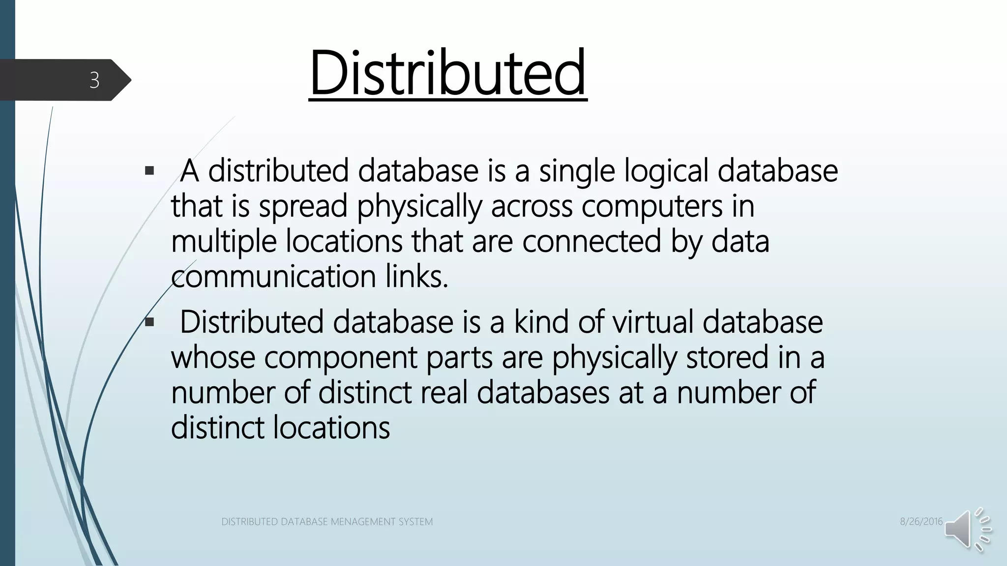 Distributed concurrency control | PPTX