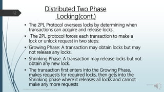 Distributed concurrency control | PPTX