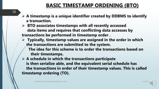 Distributed concurrency control | PPTX
