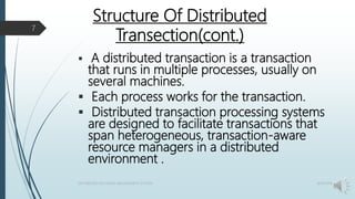 Distributed concurrency control | PPTX