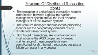 Distributed concurrency control | PPTX