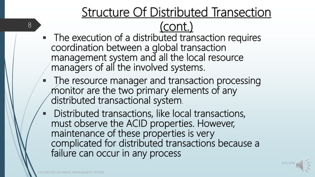 Distributed concurrency control | PPTX