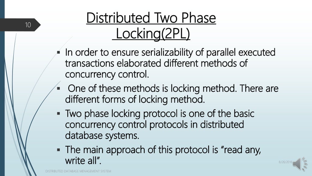 Distributed Concurrency Control