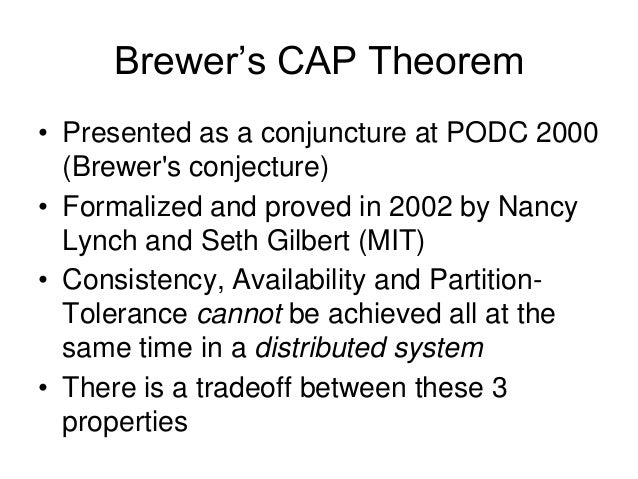 CAP Theorem - Theory, Implications and Practices