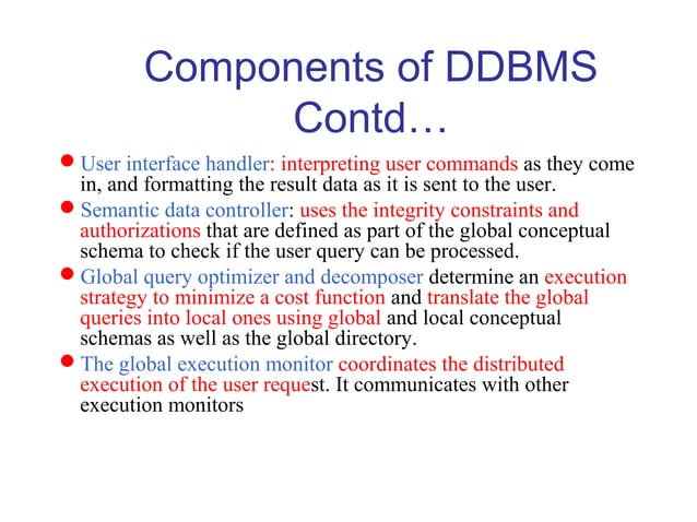 Distributed Database Management System | PPT