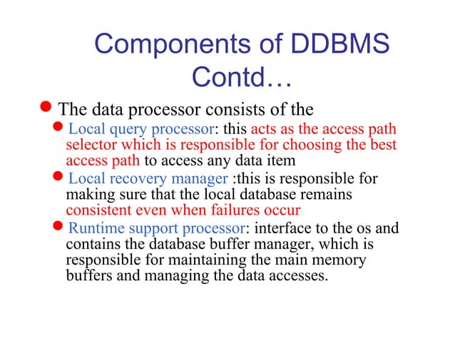Distributed Database Management System | PPT