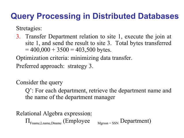 Distributed Database Management System | PPT