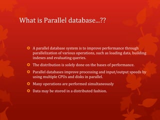 Distributed database | PPTX