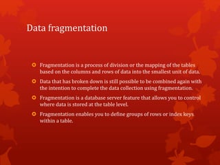 Distributed database | PPTX