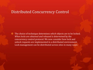 Distributed database | PPTX