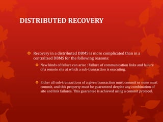 Distributed database | PPTX