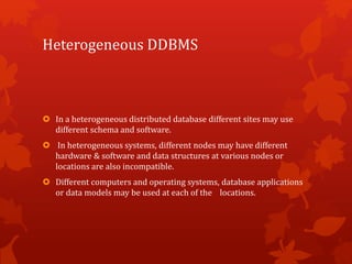 Distributed database | PPTX