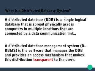 Distributed database | PPT