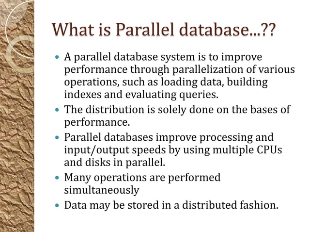 Distributed database | PPTX