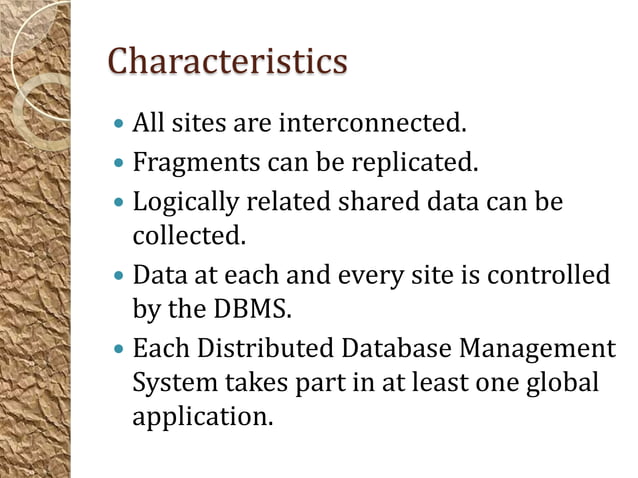 Distributed database | PPTX