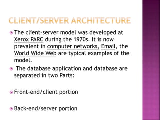 Distributed data base management system | PPT