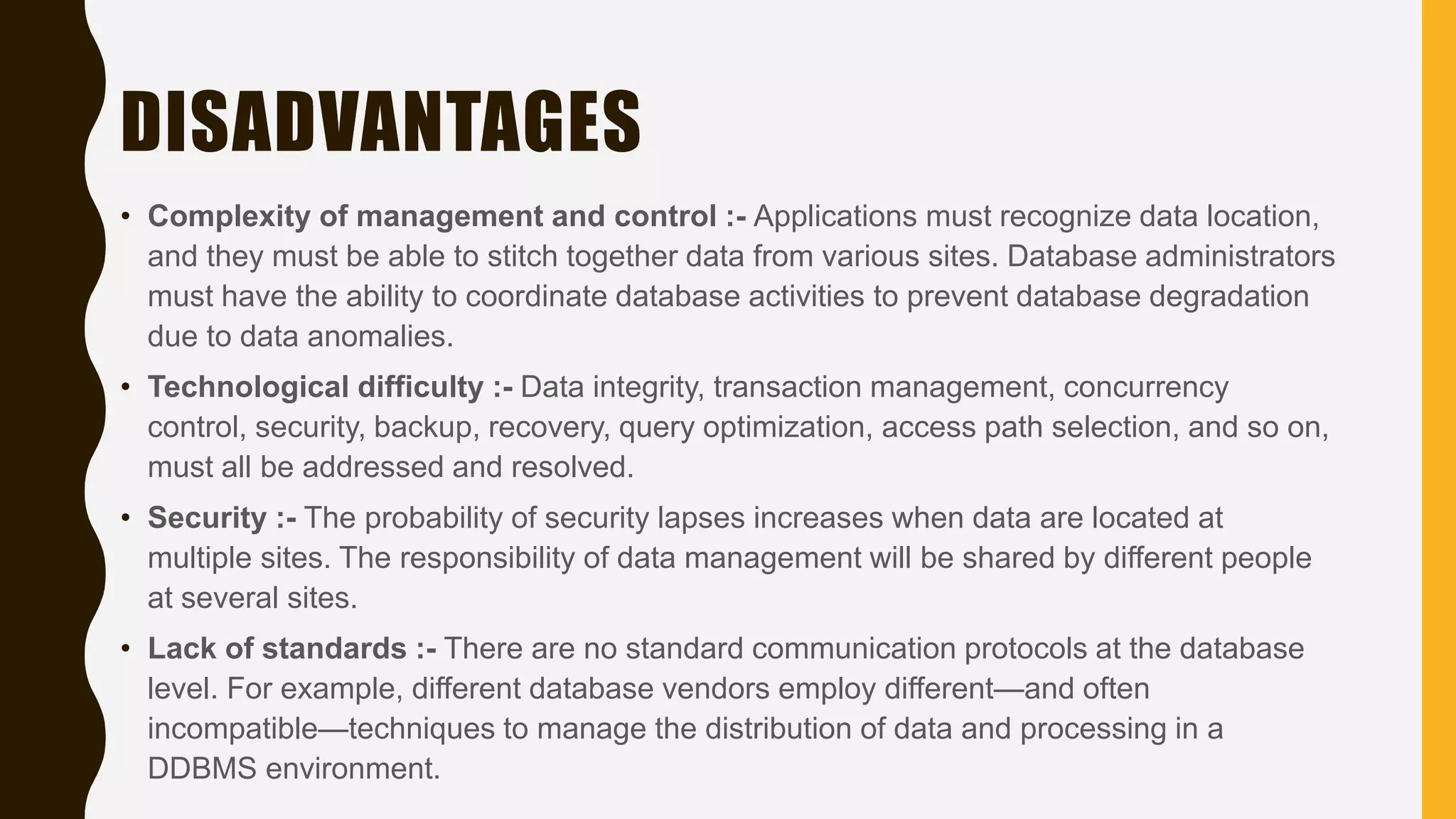 Distributed database management system | PPTX