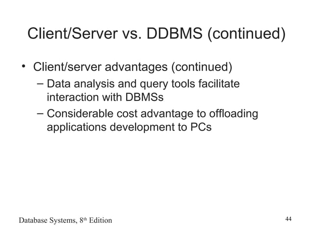 Distributed database management systems | PPT