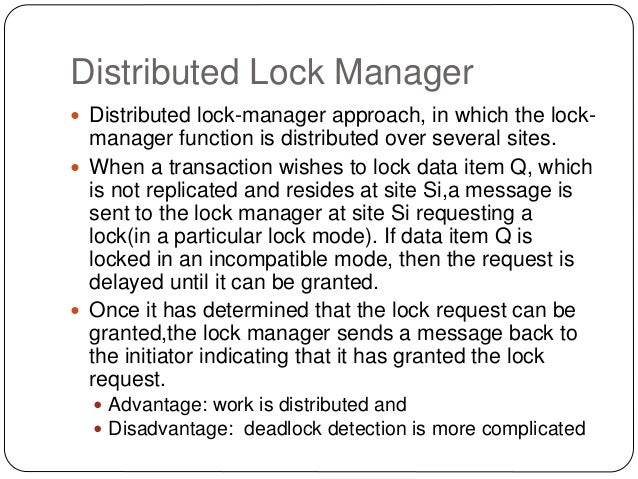 Distributed Datababase Transaction And Concurrency Control