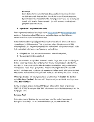 Distributed Database Using Oracle | PDF