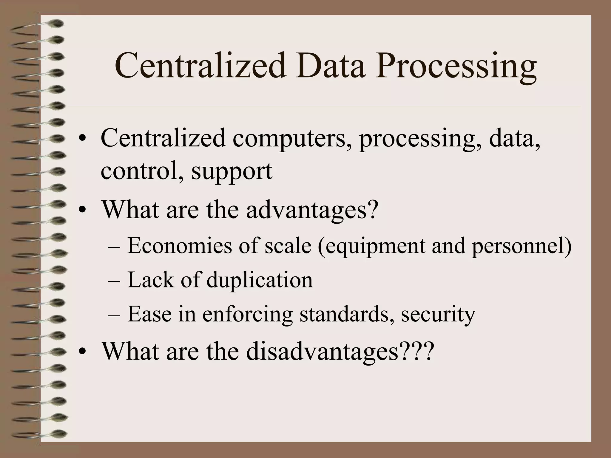 Distributed data processing | PPT Distributed data processing | PPT
