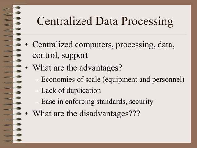 Distributed data processing | PPT Distributed data processing | PPT