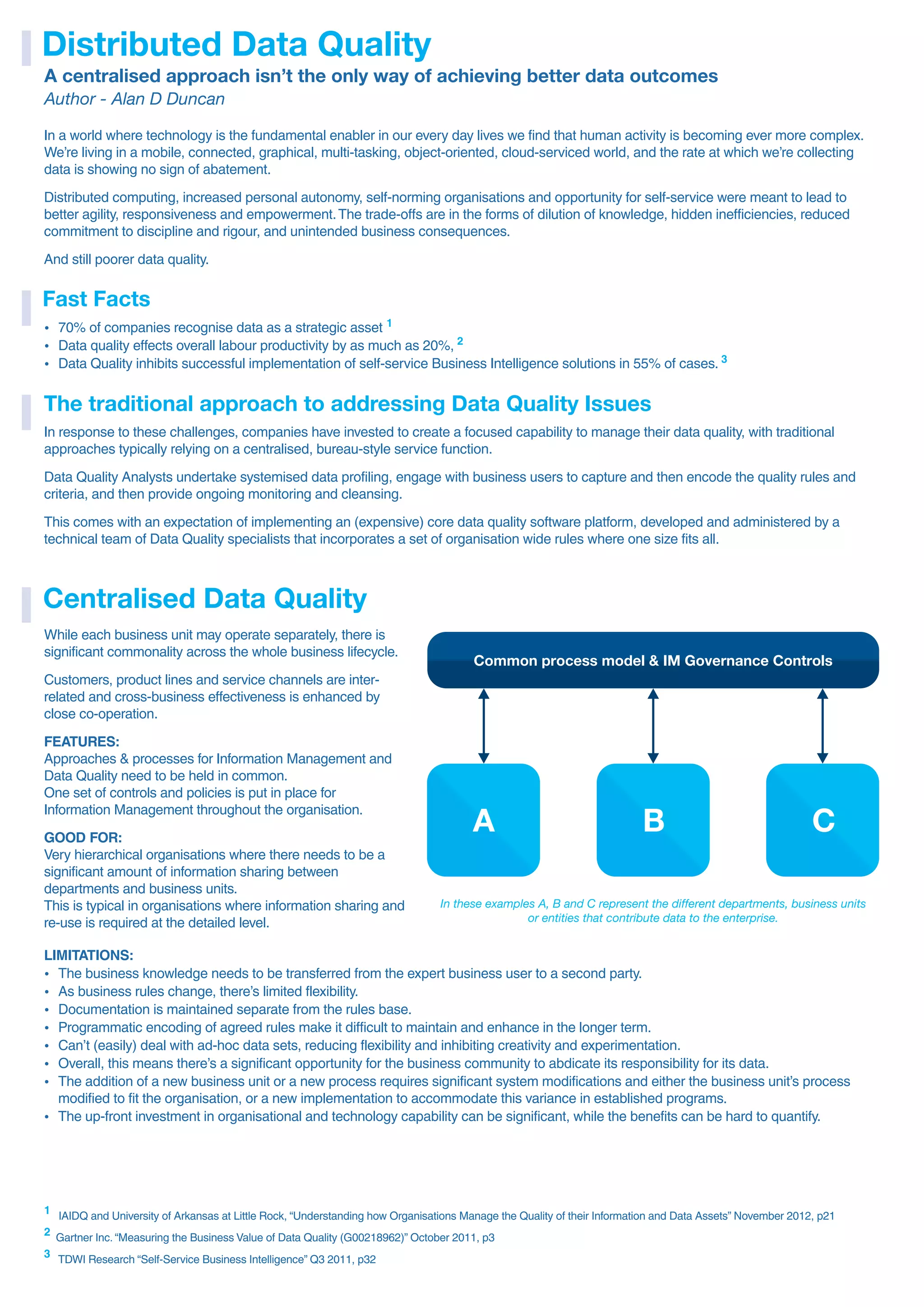 WHITE PAPER: Distributed Data Quality | PDF