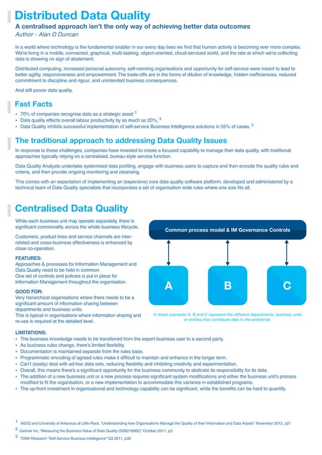 WHITE PAPER: Distributed Data Quality | PDF