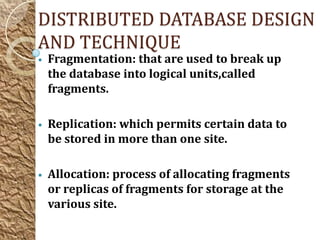 Distributed dbms | PPT