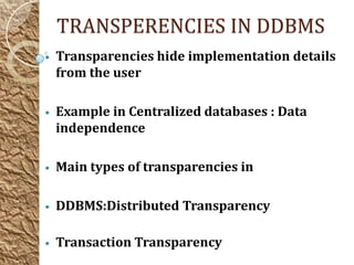 Distributed dbms | PPT