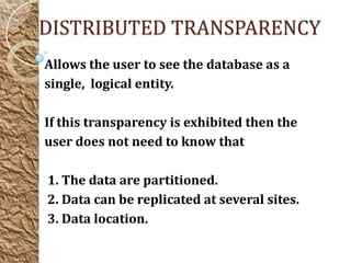 Distributed dbms | PPT