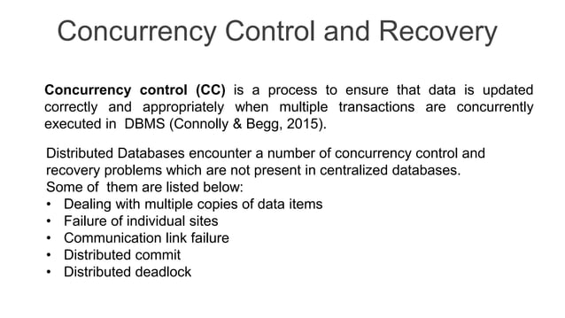 Distributed Database Management System | PPTX | Databases | Computer ...