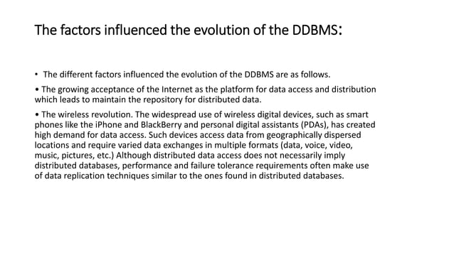 Distributed dbms (ddbms) | PPT