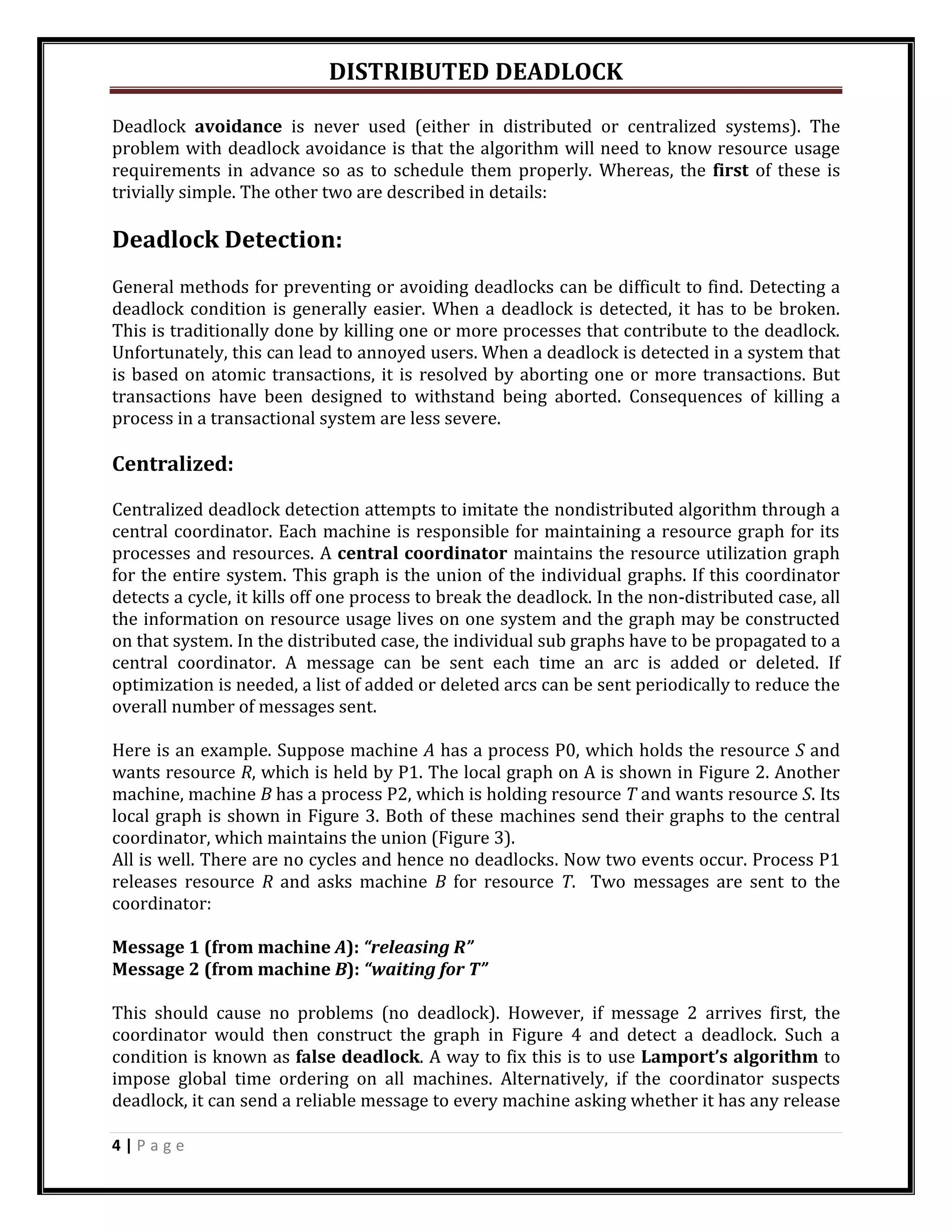 Distributed deadlock | PDF