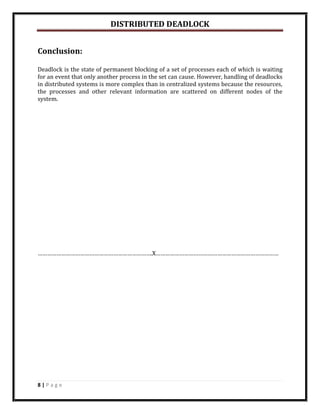 Distributed deadlock | PDF