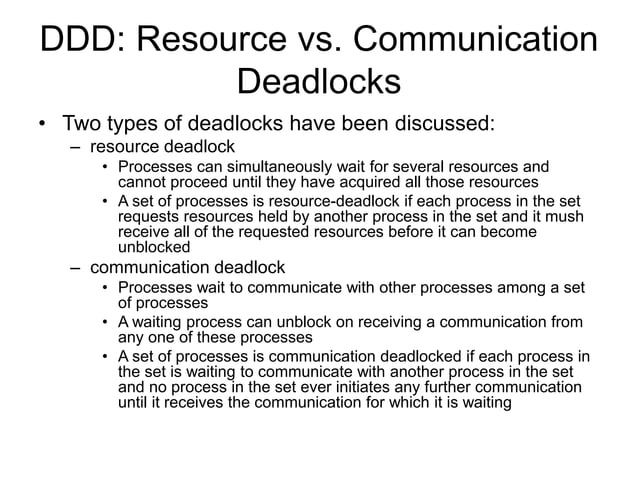 Distributed Deadlock Detection.ppt Distributed Deadlock Detection.ppt