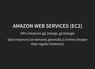 Distributed deep learning with spark on AWS - Vincent Van Steenbergen ...