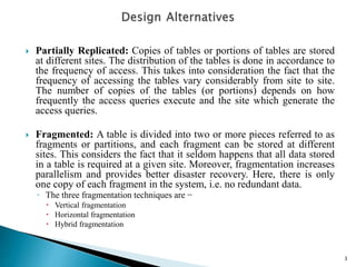 Distributed design alternatives | PPTX