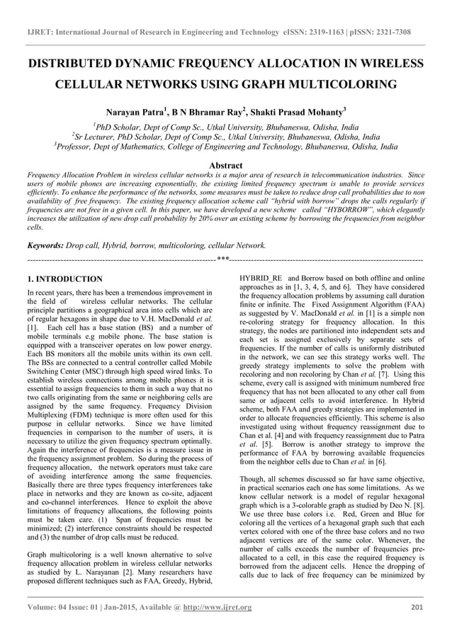 Distributed dynamic frequency allocation in wireless cellular networks using graph multicoloring ...