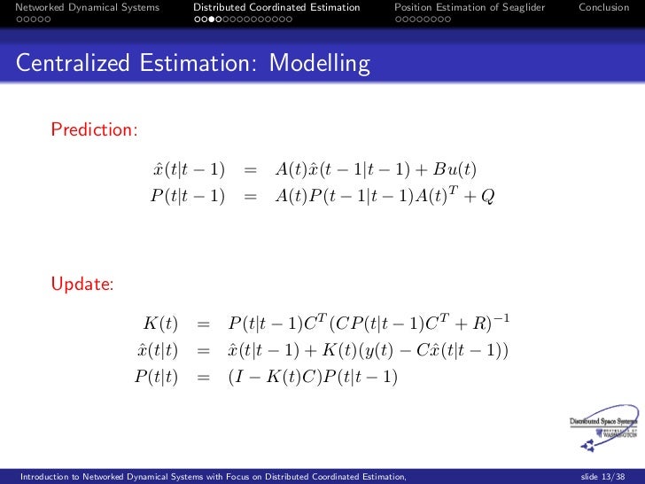 Introduction to Networked Dynamical Systems with focus on Distributed…