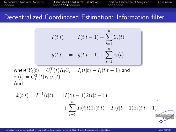 Introduction to Networked Dynamical Systems with focus on Distributed…