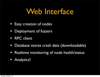 Distributed Fuzzing Framework Design | PDF | Computer Software and Applications | Computing