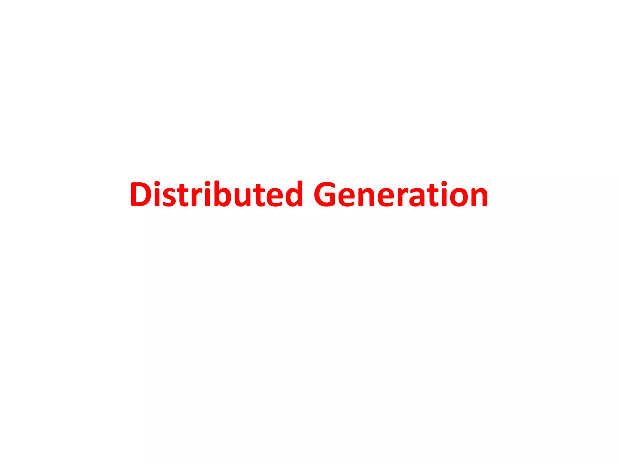 Distributed Generation Pptx