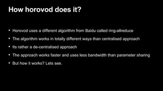 Distributed Deep learning Training. | PPTX