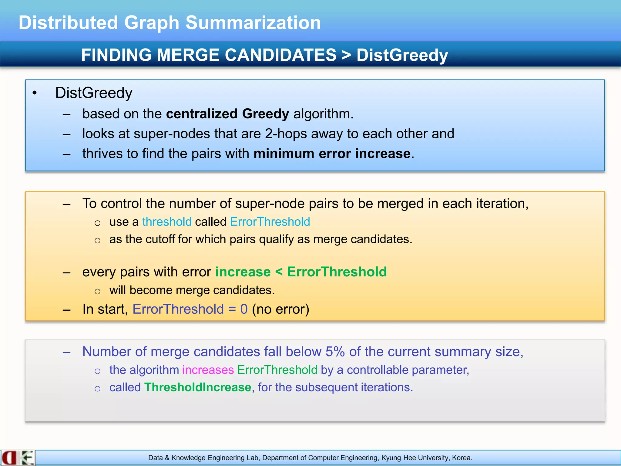 Distributed graph summarization | PPT